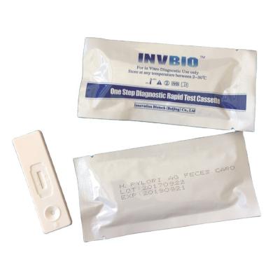 China INVBIO H. Pylori Antigen Rapid Test Cassette 98% Accuracy 25 Tests Feces Diagnostic Kit for sale