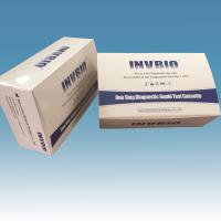 China INVBIO Typhoid Ab Rapid Test Kit 25 Tests per Box Whole Blood Serum Plasma IgG IgM Detection for sale