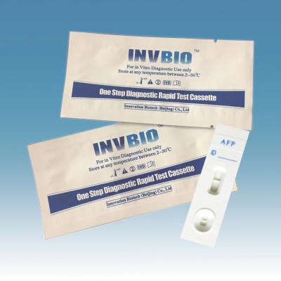 China INVBIO One Step Rapid Diagnostic AFP Tumor Markers Test Kit Whole Blood Serum Plasma 99.5% Accuracy 100 Tests for sale