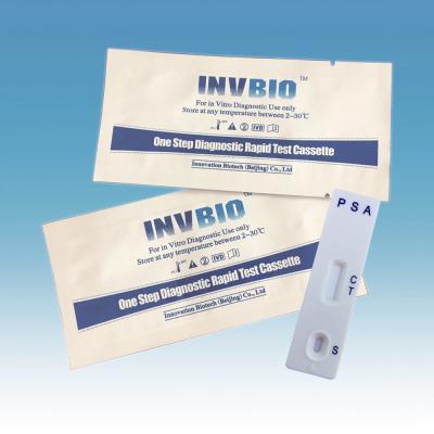 China INVBIO PSA Rapid Test Kit 99% Accuracy Blood Tumor Marker Medical Supplies 3mm 4mm for sale