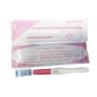 China Self HCG Quick Test Midstream Pregnancy Test 25mIU/mL Sensitivity CE ISO 5mm Width for sale