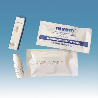 China CE Whole Blood H Pylori Antibody Rapid Test Kit 96% Sensitivity 25 Tests for sale