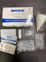 China INVBIO Covid-19 Antigen Rapid Test Kit Saliva 25 Tests Home Use CE FSC for sale