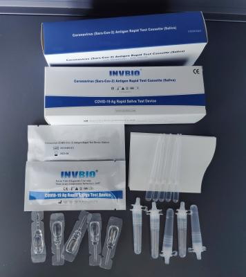 China INVBIO BfArM SARS-CoV-2 Antigen Saliva Rapid Test Kit 96.73% Sensitivity Home Use for sale