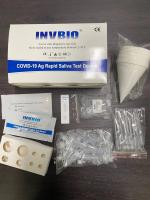 China INVBIO Covid-19 Ag Saliva Rapid Test Kit 100% Specificity 25 Tests per Box for sale