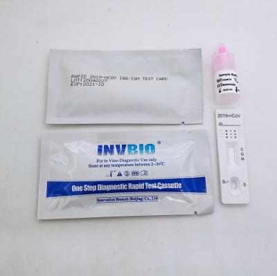 China SARS-CoV-2 IgG IgM Antibody Rapid Test Kit 25 Tests per Box CE Certified for sale
