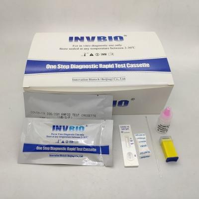 China COVID-19 IgG IgM Antibody Rapid Test Kit 99% Specificity CE Card for sale