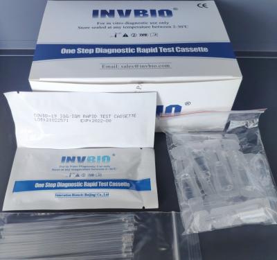 China CE FSC FDA IgG IgM Colloidal Gold Rapid Test Kit for COVID19 Antibody Detection 25 Tests for sale