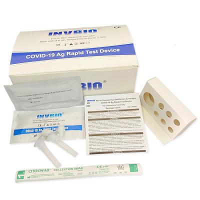 China COVID-19 Antigen Rapid Test Kit Nasal Swab 95.6% Sensitivity CE FSC for sale