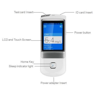 China Intelligent Poct Quantitative Immunoassay Analyzer With 2.8 Inch Colorful Touch Screen for sale