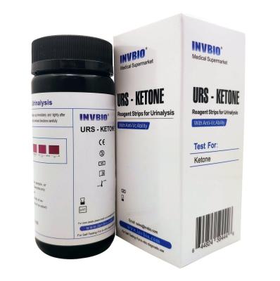 China INVBIO 11 Parameter Urine Ketone Reagent Strips 100 Tests CE Certified for sale
