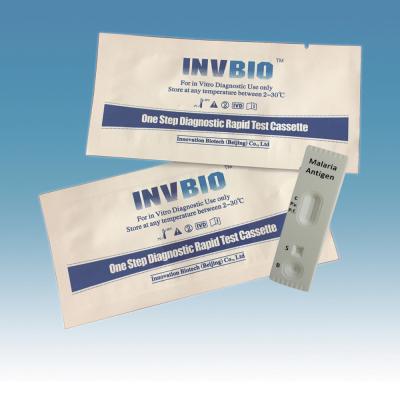 China Qualitative One Step Rapid Test Card Malaria Pf / Pv Ab Whole Blood for sale