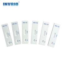 China Hiv Serum One Step Rapid Test Ivd Card With Oem Packaging for sale
