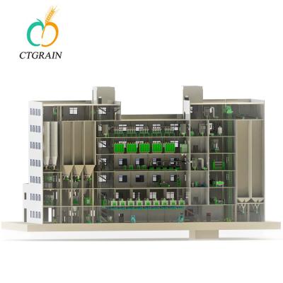 China High Capacity Industrial Flour Mill Maize Milling And Packaging Plant CTWM for sale