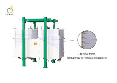 China Wheat Flour Mill Grain Milling Equipment With Wooden Sieve Frame for sale