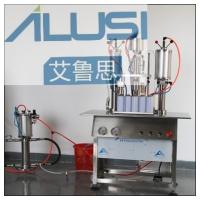 China Semi-Automatic Aerosol Spray Filling Machine 3 in 1 0.9 M3/Min 0.65-1.0MPa 20-500ml for sale