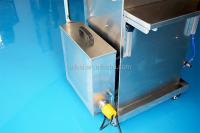 China Vertical Pneumatic Olive Oil Filling Machine 4 Heads Semi-Auto Heating Mixing Filler for sale