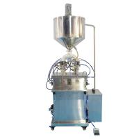 China Vertical Pneumatic Olive Oil Filling Machine 4 Heads Semi-Auto Heating Mixing Filler for sale