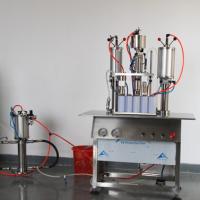 China Manual Aerosol Can Filling and Sealing Machine 20-750ml 0.65-1.0Mpa Spray Paint Tin Filling Line for sale
