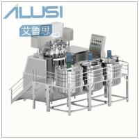China 500L Cosmetic Toothpaste Production Line Vacuum Emulsifier Mixer 1-65 rpm for sale