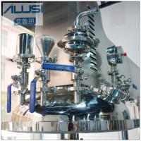 China 500L Cosmetic Toothpaste Production Line Vacuum Emulsifier Mixer 1-65 rpm for sale