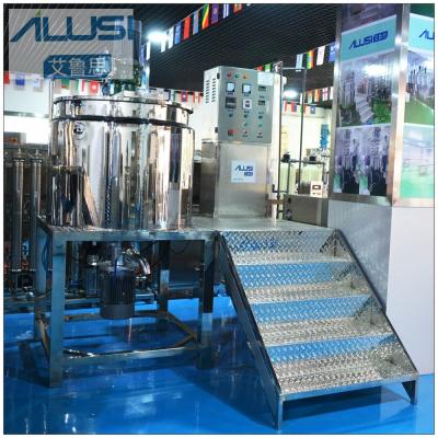 China 1000L Stainless Steel Liquid Soap Mixing Tank with 7.5KW Homogenizer 0-75 RPM for sale