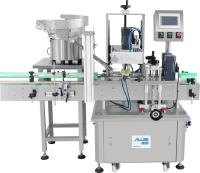 China Pneumatic Plastic Square Round Glass Bottles Hand Sanitizer Screw Bottle Capping Machine for sale