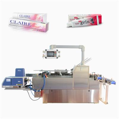 China Automatic Horizontal Cartoning Machine 60-80 Boxes Min PLC Controlled Tube Box Packing Machine for sale