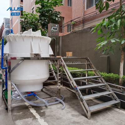 China 1000L Polypropylene Chemical Mixing Tank Bleach Detergent Making Machine Anti Corrosive Agitator for sale