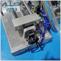 China Semi-Automatic Stainless Steel Horizontal Pneumatic Liquid Filling Machine 100-5000ml for sale