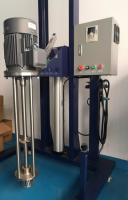 China Cosmetic Mixer Pneumatic/Electric Lifting Disperser Iron Movable Mixing Homogenizer for sale