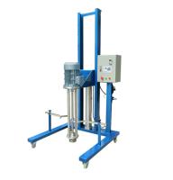 China Cosmetic Mixer Pneumatic/Electric Lifting Disperser Iron Movable Mixing Homogenizer for sale