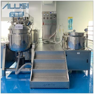 China 50L-300L Hydraulic Lifting Vacuum Homogenizer Emulsifier Mixer for Cosmetics for sale