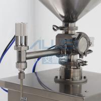 China Pneumatic Piston Viscous Liquid Filling Machine 316L Stainless Steel 100-1000ml for Honey Peanut Butter Cream for sale
