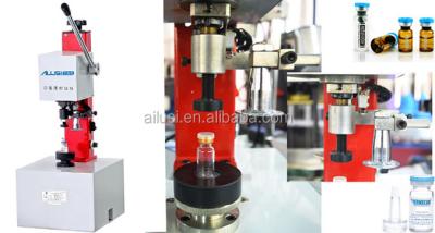 China Manual Oral Liquid Glass Bottle Capping Machine Table Top Aluminum Sealing Crimper 20-30mm for sale