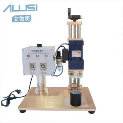 China Semi Auto Cap Closer High Speed Rotary Capping Machine for Glass Jar Plastic Bottle 20-68mm for sale