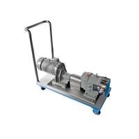 China Stainless Steel Lobe Pump Discharge Rotor Pump for Cosmetic Plant 10 GPM for sale
