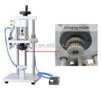 China Manual Pneumatic Perfume Crimping Machine 20mm Glass Bottle Capper Semi Automatic 0.4-0.6Mpa for sale