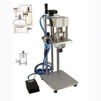 China Manual Pneumatic Perfume Crimping Machine 20mm Glass Bottle Capper Semi Automatic 0.4-0.6Mpa for sale