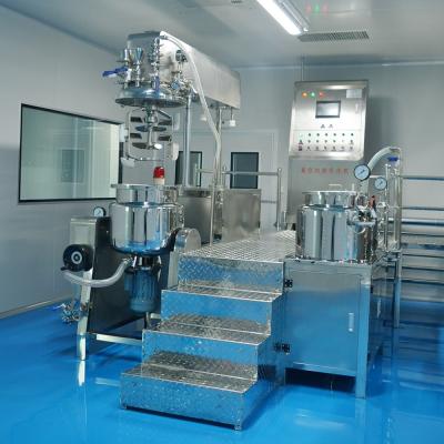 China Ailusi Vacuum Emulsifying Mixer Body Cream Lotion Making Machine for sale