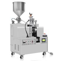 China Semi-Automatic Ultrasonic Tube Filling and Sealing Machine for Toothpaste Ointment 10 Station 316 Stainless Steel for sale