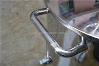 China 200L Stainless Steel Storage Tank Half Open Hang Lid for Alcohol Chemical Liquid with CE Certification for sale