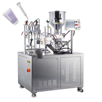 China Semi-Automatic Plastic Tube Filling Sealing Machine 10 Holes 5-400ml for Cosmetics for sale