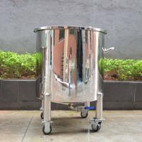 China 316L Stainless Steel Heat Preservation Liquid Chemical Storage Tank 500L Water Storage Tank for Cosmetic for sale