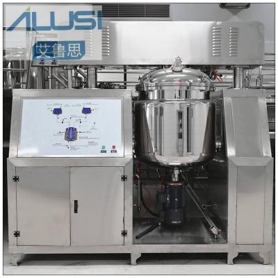 China SUS 304 316L 1000L Vacuum Homogenizing Emulsifier Mixer Cream Making Machine for sale