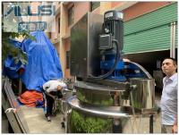 China 100L Stainless Steel Liquid Detergent Mixer Tank with 3600rpm Homogenizer for Hand Sanitizer Shower Gel for sale