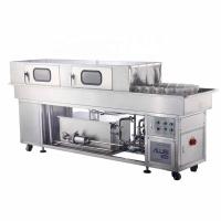 China Rinsing Recycle Glass Bottle Washer Jar Cleaning Machine Automatic Double Line Bottle Bottle Washing Machine for sale