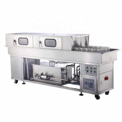 China Rinsing Recycle Glass Bottle Washer Jar Cleaning Machine Automatic Double Line Bottle Bottle Washing Machine for sale
