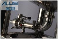 China 316L Stainless Steel Heat Preservation Liquid Chemical Storage Tank 2000L for Cosmetic Industry for sale