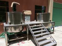 China 6000L Hand Sanitizer Mixer Machine Bottom Homogenizer With Frequency Inverter for sale